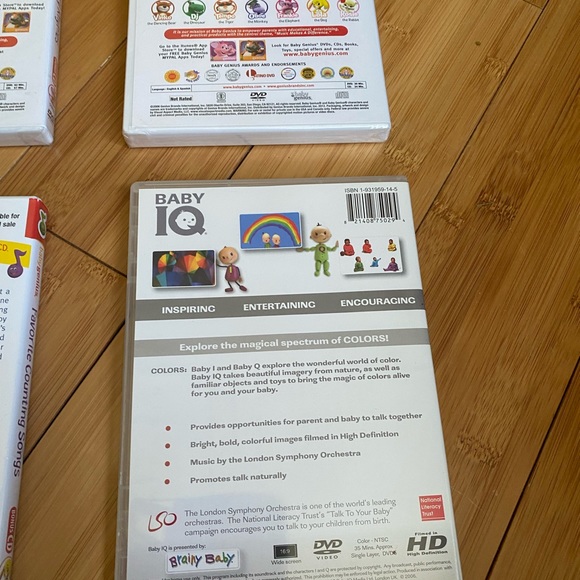 Media | Baby Genius Dvds Baby Einstein Dvd Baby Iq Dvd 6 Total 3 Are ...